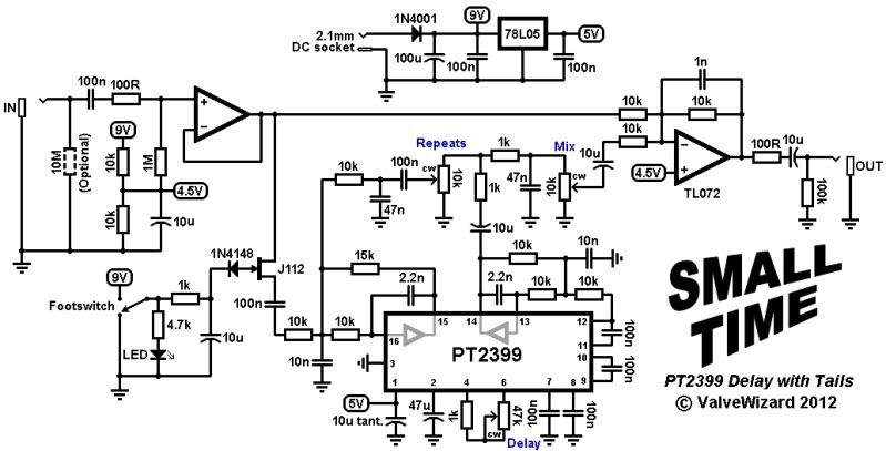 Small Time: PT2399 Delay with tails